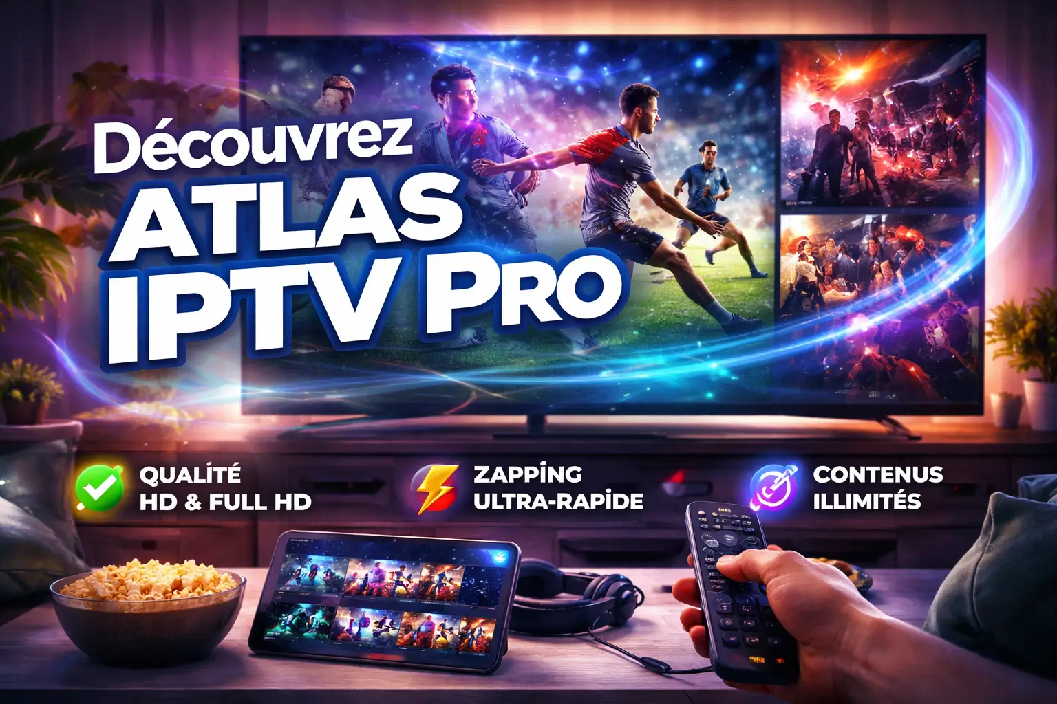 Atlas IPTV Pro 2026 | IPTV Stable, Fluide et Sans Coupures